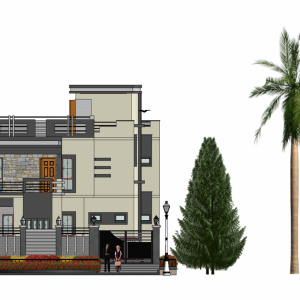 Download 3D Revit Model of 3 Storey Luxury Mansion