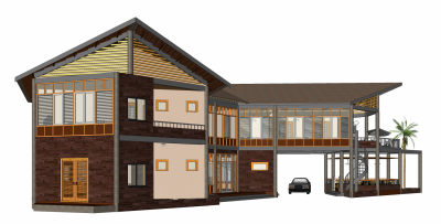 3D Revit Model Of Restaurant (Free)