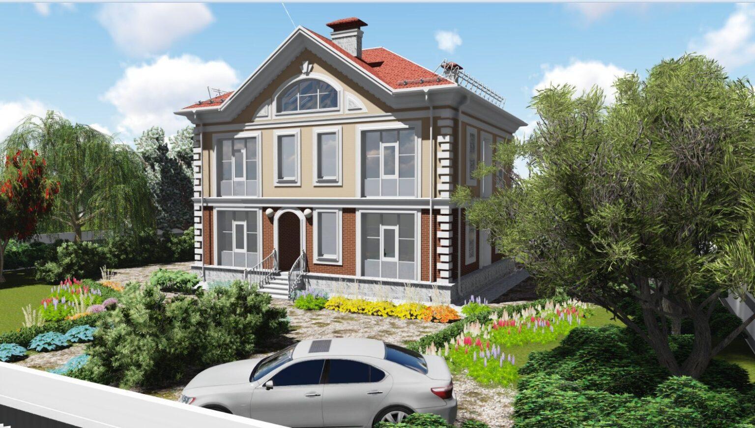 Cottage House in Revit 2015 (With Rafter System)
